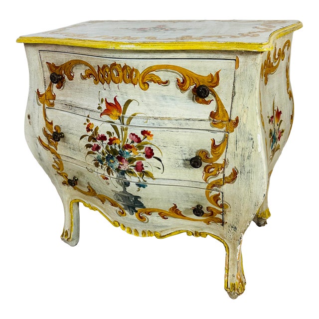 Hand Painted Vintage Italian Chest | Chairish