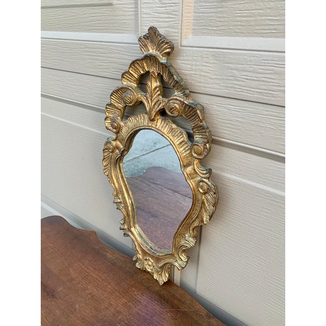 Italian Rococo Baroque Gilt Wood Mirror | Chairish