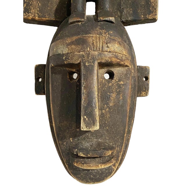 Old Dogon Satimbe Mask W/ Female Figure Mali 28.5" H | Chairish