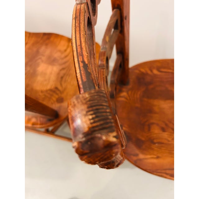 1940s Romweber Viking Oak Equestrian Horse Head Dining Side Chair Trio ...