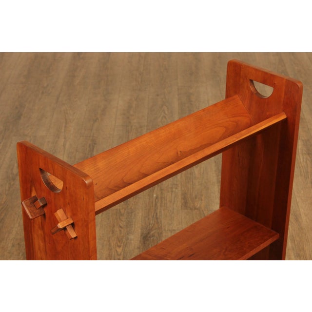 Stickley Mission Collection Cherry Book Trough Magazine Stand | Chairish