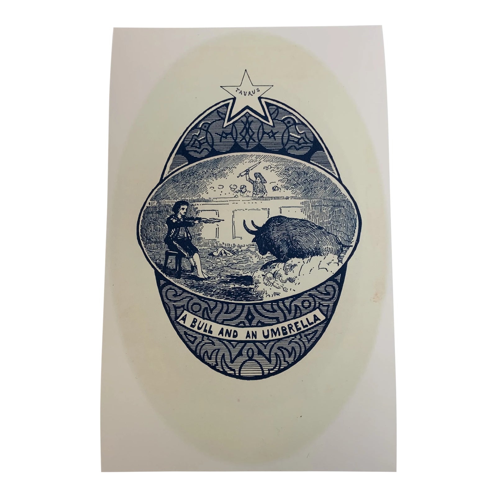 Antique Taurus the Bull Reproduction Print | Chairish