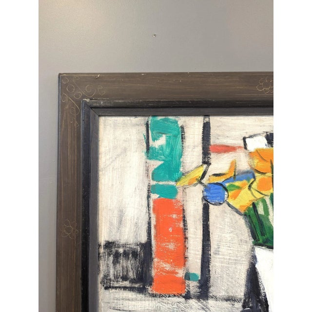 1964 Mid-Century Modern "The Bouquet" Vintage Swedish Semi-Abstract ...