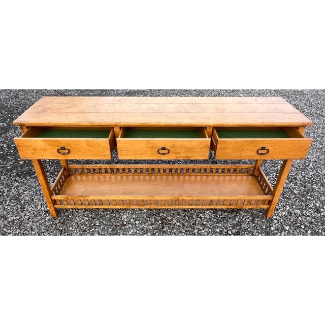 The Sterling Collection Maple Rustic European Sideboard | Chairish