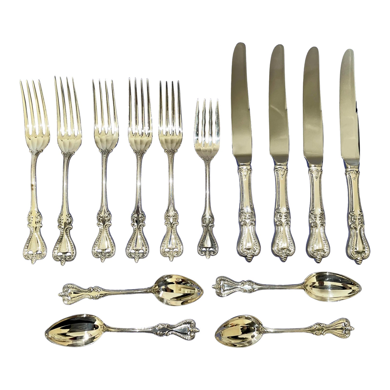 Old Colonial by Towle Sterling Silver Flatware - New Old Stock 14 Piece ...