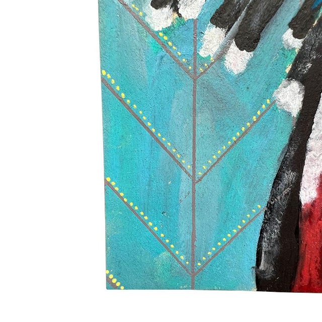 Iroquois Native American Portrait Painting Turtle Clan Warrior - Signed ...