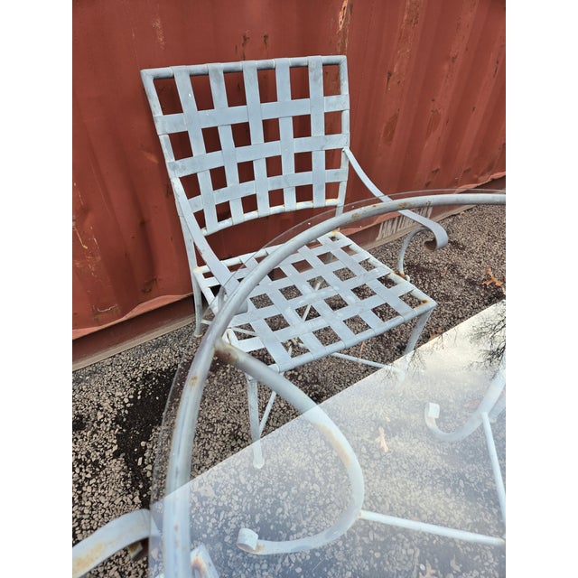 Vintage Brown Jordan Outdoor Dining Table & 4 Chairs | Chairish