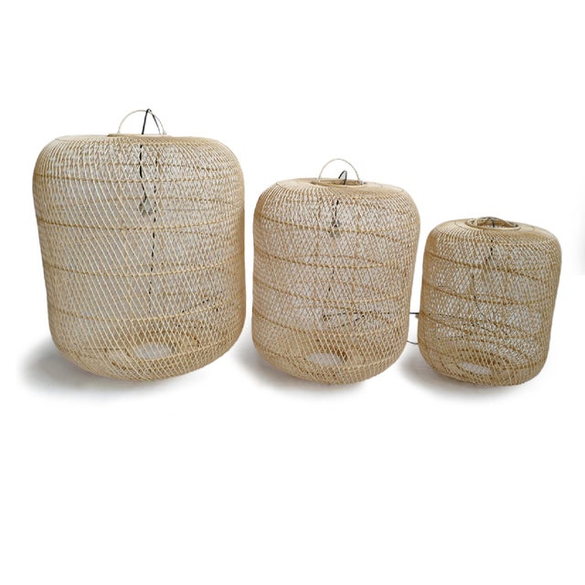 Raw Wicker Jug Lantern Medium | Chairish