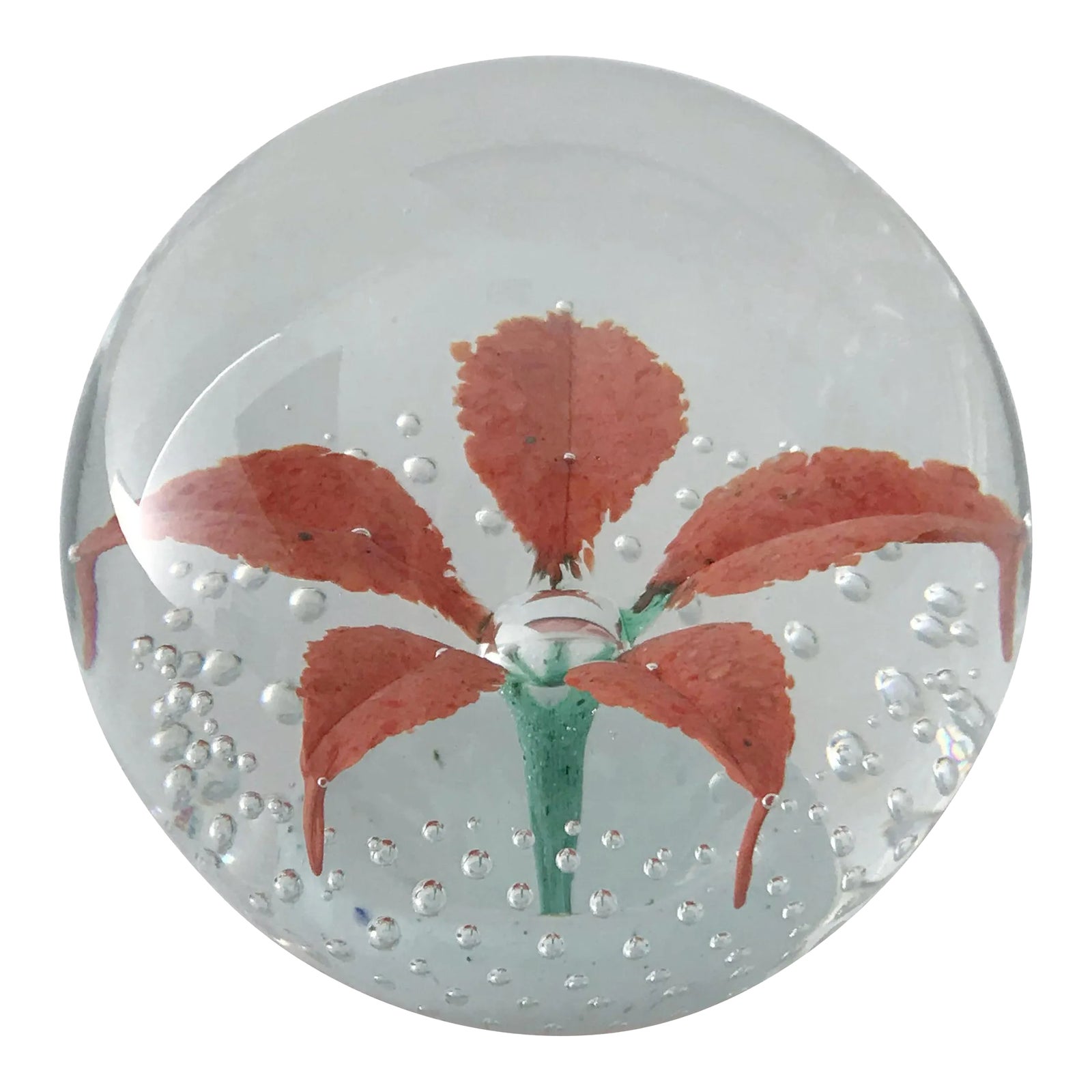 Mid 20th Century Wheaton Village Glass Paperweight | Chairish
