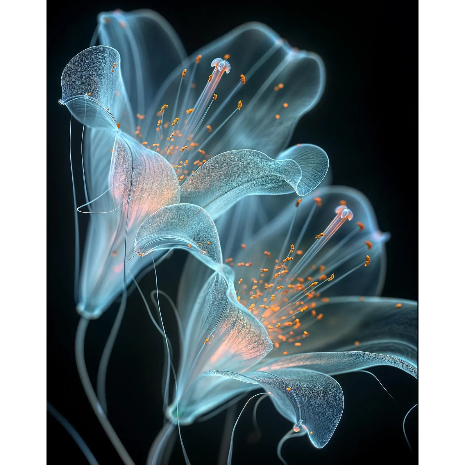 "Translucent Lily's 3" Contemporary Original Still Life Botanical ...