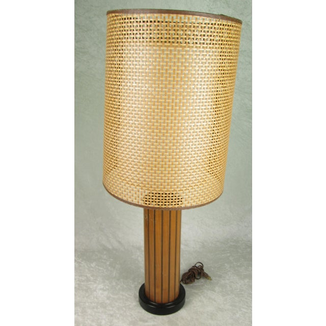 Mid 20th Century Mid Century Modern Gruvwood Lamp Walnut and Black ...