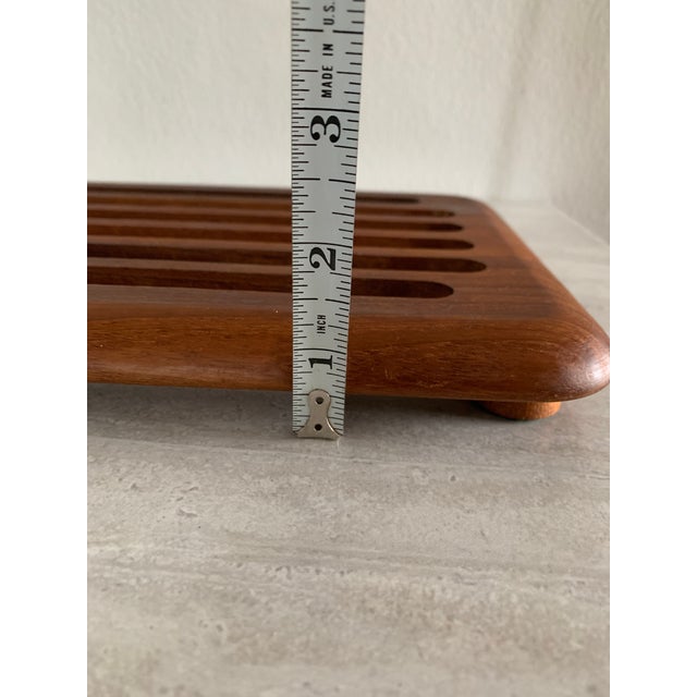 Vintage Danish Modern Style Teak Wood Trivet | Chairish