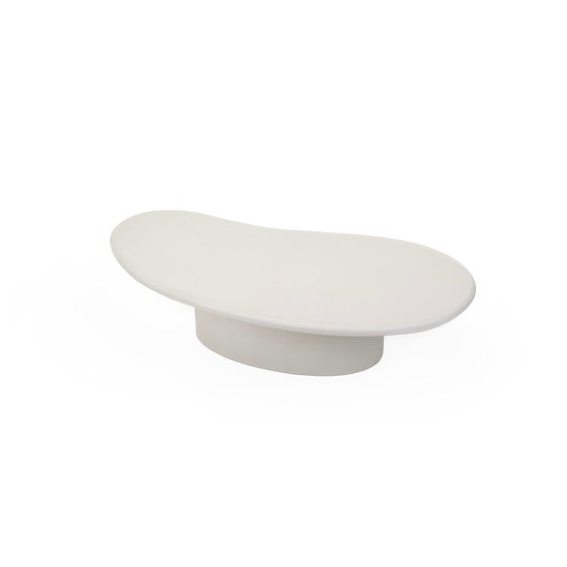 Contemporary Organic Shaped Natural Plaster Coffee Table "Angus" 150 by ...