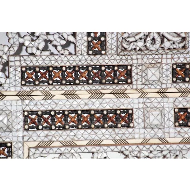 Antique Late 19th Century Middle Eastern White Mother of Pearl Inlaid ...
