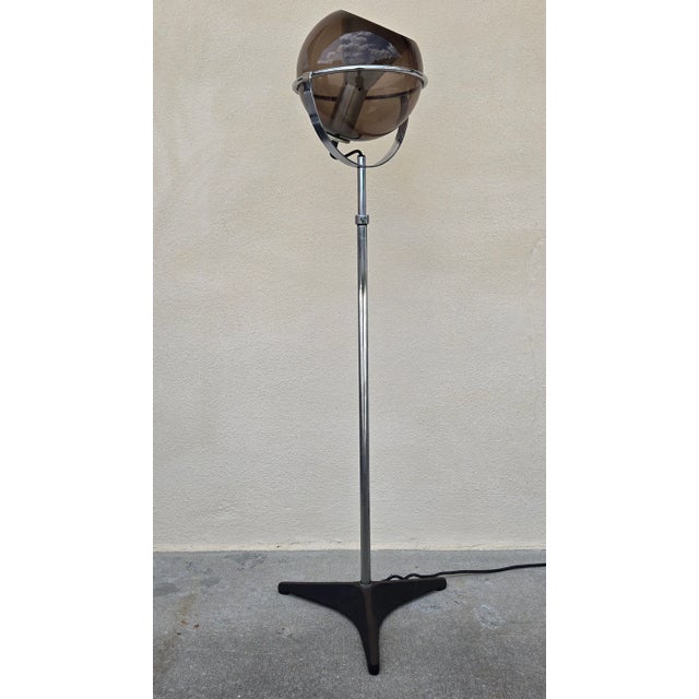 1960s Glass Orb Floor Lamp by Frank Ligtelijn for Raak | Chairish