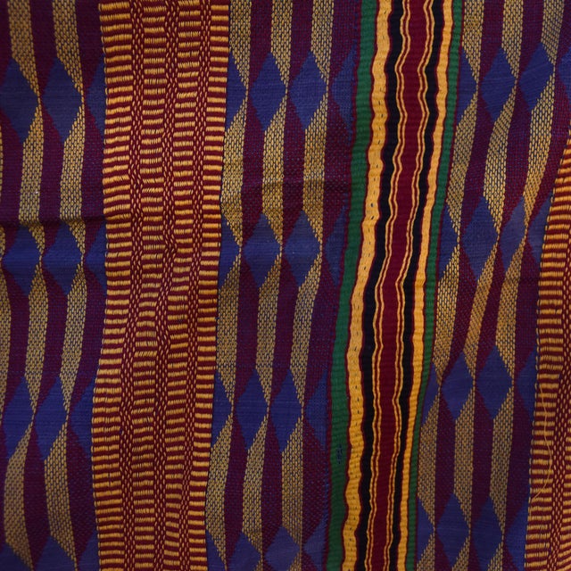 Late 20th Century Vintage African Ewe Cloth Textile | Chairish