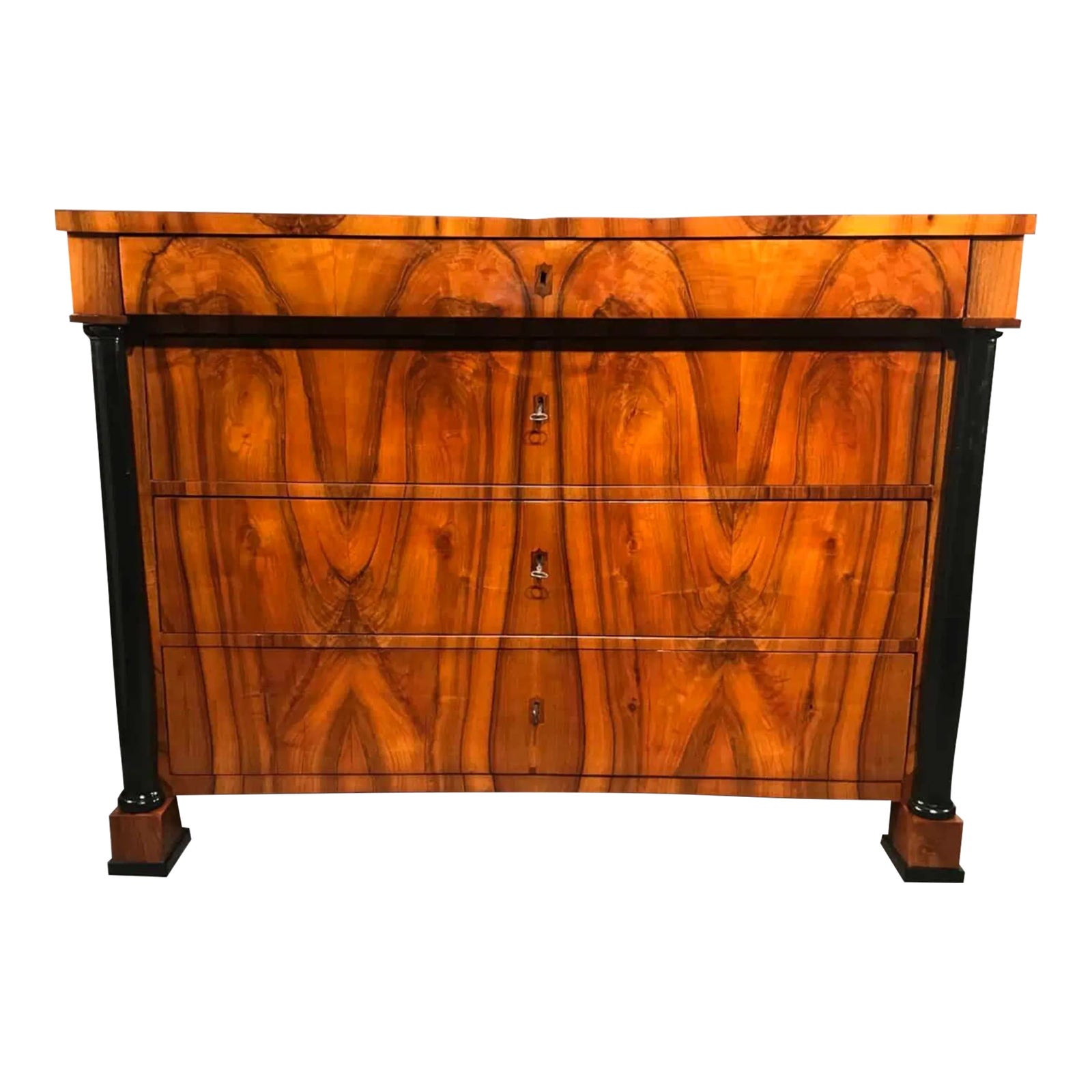 Biedermeier Walnut Dresser, 1920 | Chairish