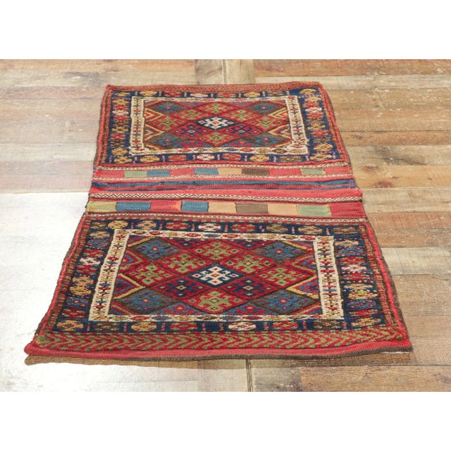 Late 19th Century Antique Kurdish Jaf Saddle Bag Rug, 02'03 X 04'09 ...