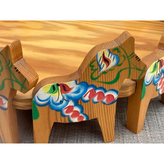 Vintage Dala Horse Cake Stand Serving Tray | Chairish