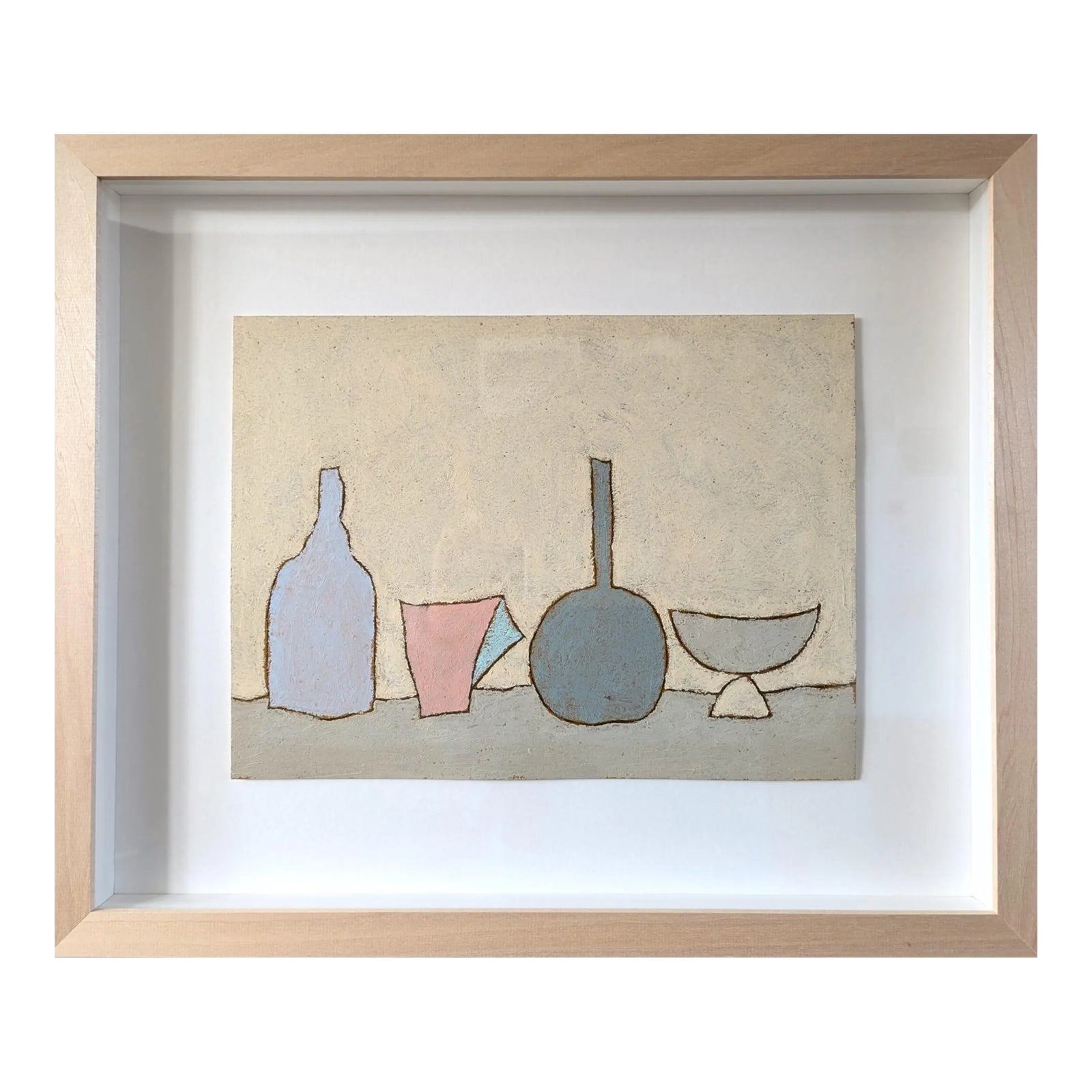 2022 Contemporary 'Still Life Blue Pale' Original Abstract Still Life ...