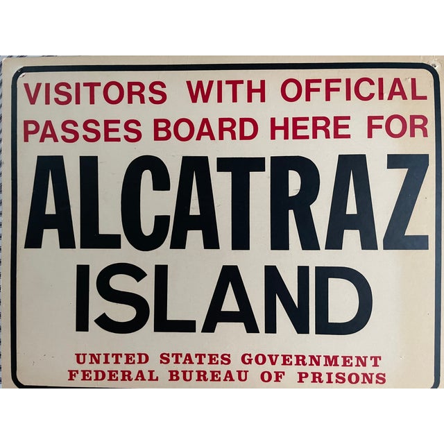 Original Alcatraz Island Sign | Chairish