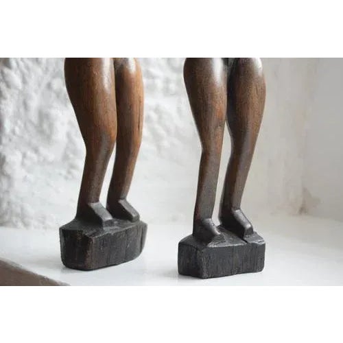 Large Akuaba Fertility Dolls from the Ashanti People of Ghana, Set of 2 ...