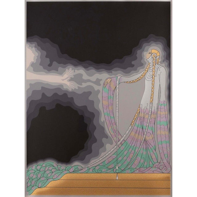 Mid 20th Century Erte Melisande At the Theatre Signed Art Deco ...