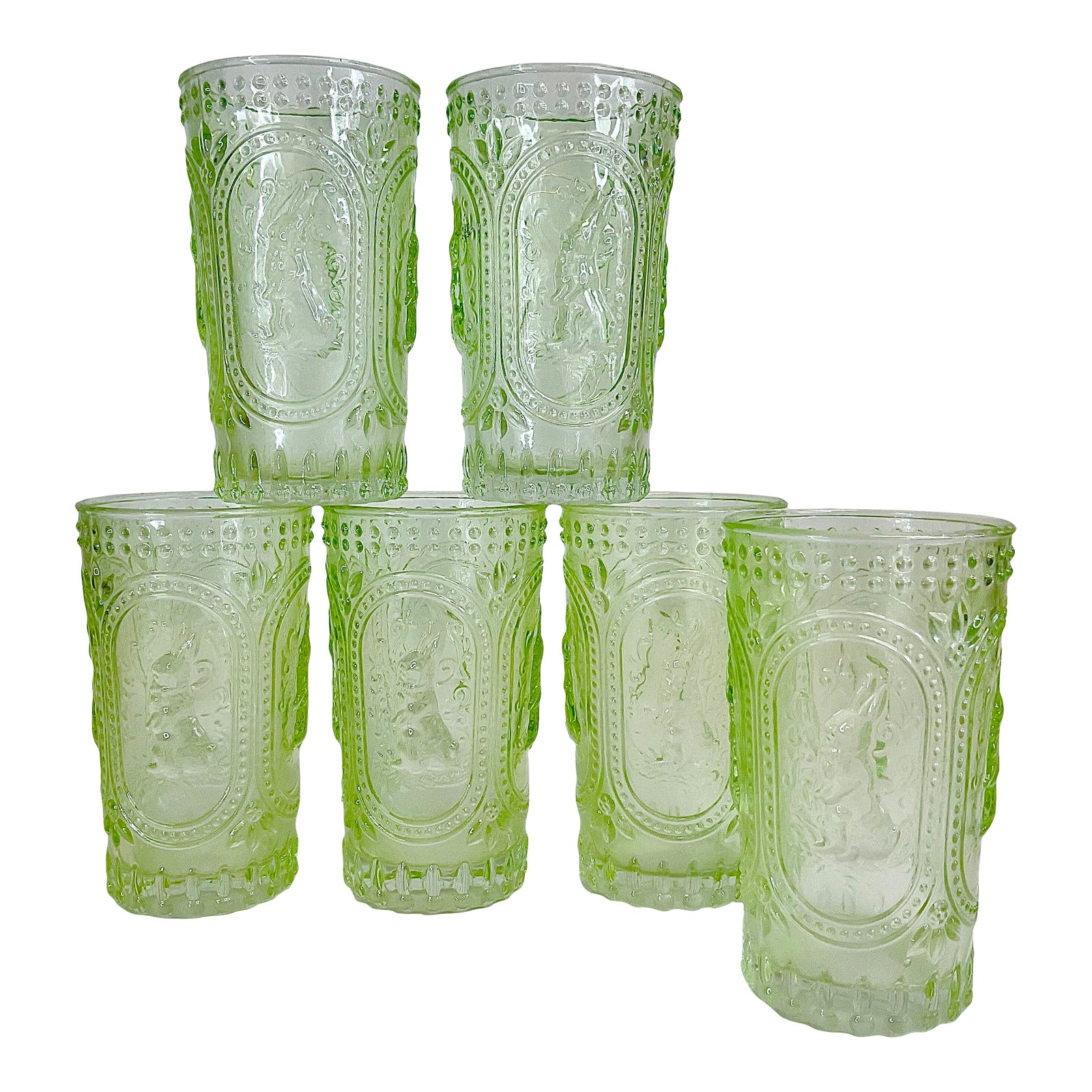 Vintage Art Deco Hollywood Regency Celadon Easter Bunny Rabbit ...