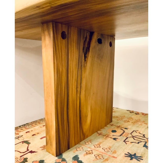 Custom Organic Modern Live Edge Natural Wood Dining Table | Chairish