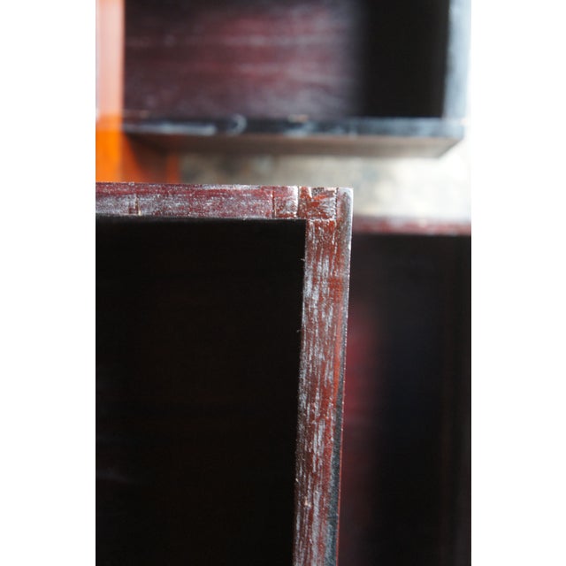 Late 20th Century Vintage Japanese Elm Tansu Step Media Tv Cabinet ...