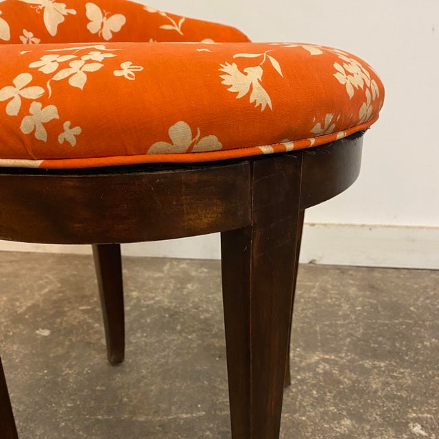 Vintage Samuel Marx Vanity Swivel Stool | Chairish