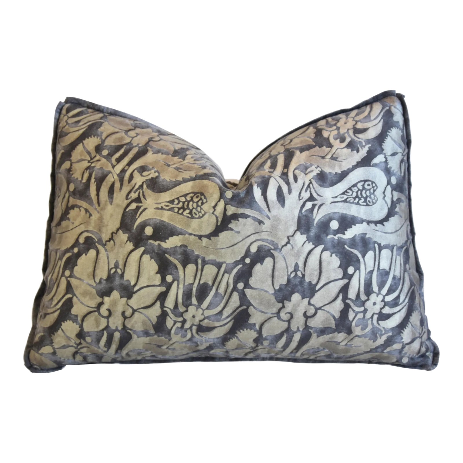 Designer Italian Mariano Fortuny Melgrana Botanical Pomegranate Feather ...