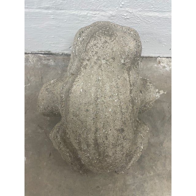 Early 20th Century Large French Concrete Frog | Chairish