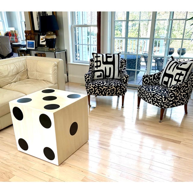 Pair of Mid Century Dice Tables | Chairish