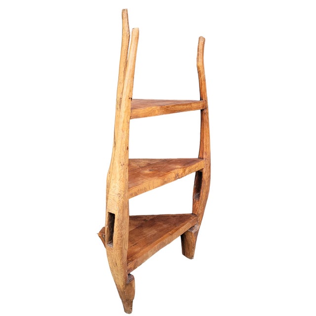 1960s Three Tier French Country Farm Corner Shelf | Chairish