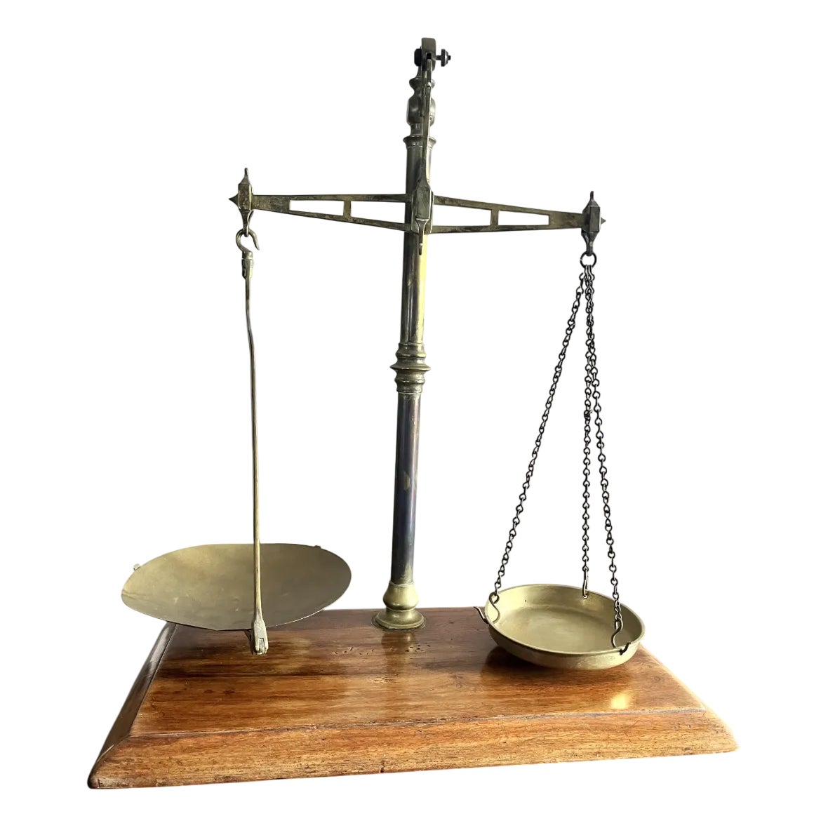 Antique French Brass Tea Scale, 1890s | Chairish