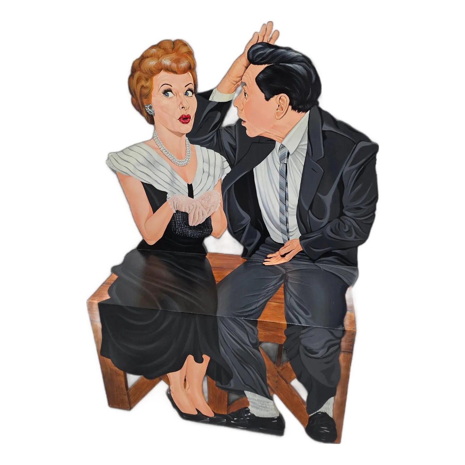 1980s I Love Lucy Bench | Chairish