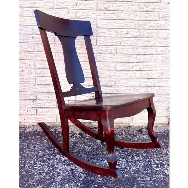 Vintage Queen Anne Style Youth Rocker by Wisconsin Chair Company Chairish