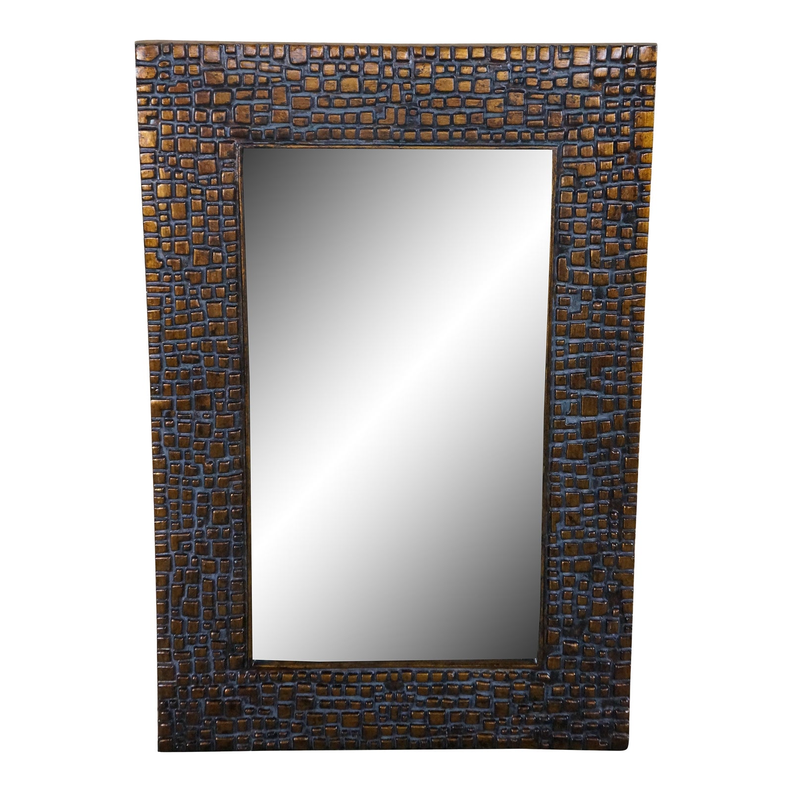 Mid 20th Century Savla Textured Relief Bronze Modern Brutalist Wall ...