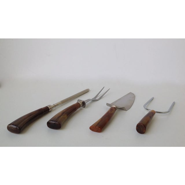 Vintage Mid-Century Bakelite Server Utensils - Set of 4 | Chairish