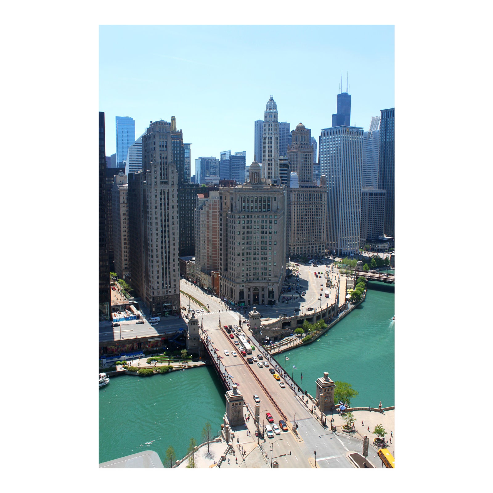 "Chicago From a Bird's Eye View" Photograph | Chairish