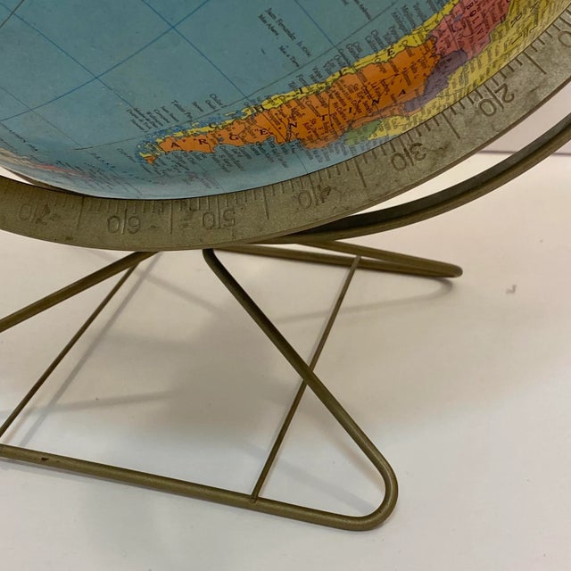 1961 Mid Century Repogle Reference Globe | Chairish