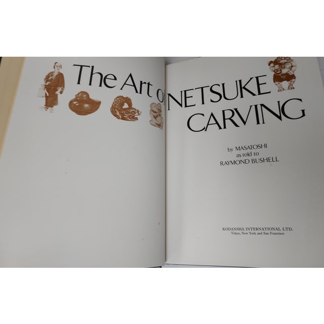 Vintage the Art of Netsuke Carving by Masatoshi First Edition Hardcover ...