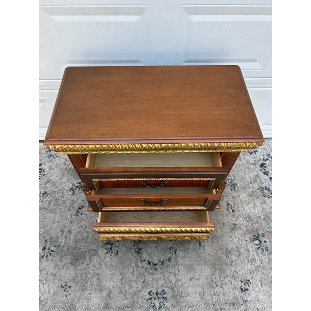 1990s Pulaski Bellissimo Italian Provincial Ornate Nightstand/Chest/End ...