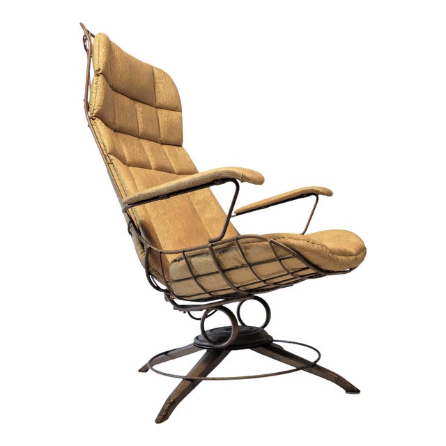 Vintage Mid Century Modern Homecrest High Back Lounge Chair Rocker ...