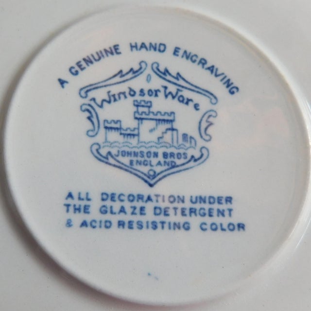 1940s Johnson Brothers Windsor Ware Teacup and Saucer in Ashford Blue ...