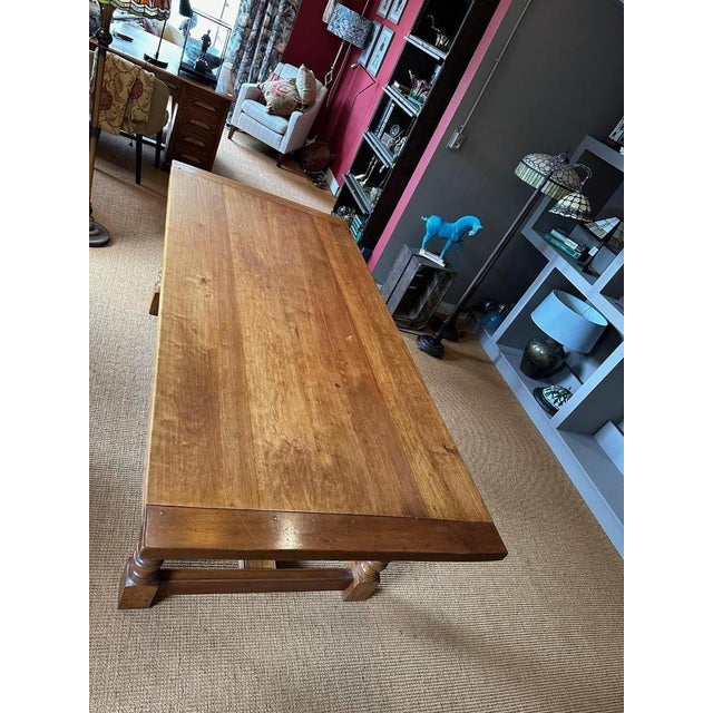 Cherry Country Dining Table, 1990s | Chairish