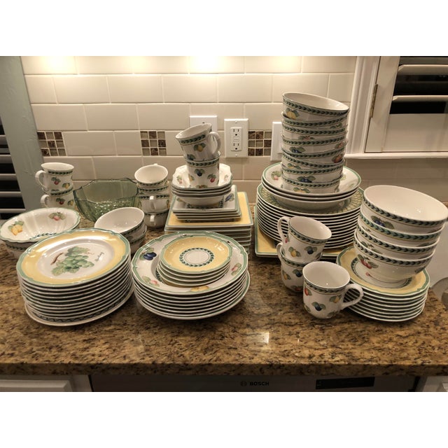 Villeroy & Boch French Garden Fleurence Porcelain Dinnerware Set- 90 ...