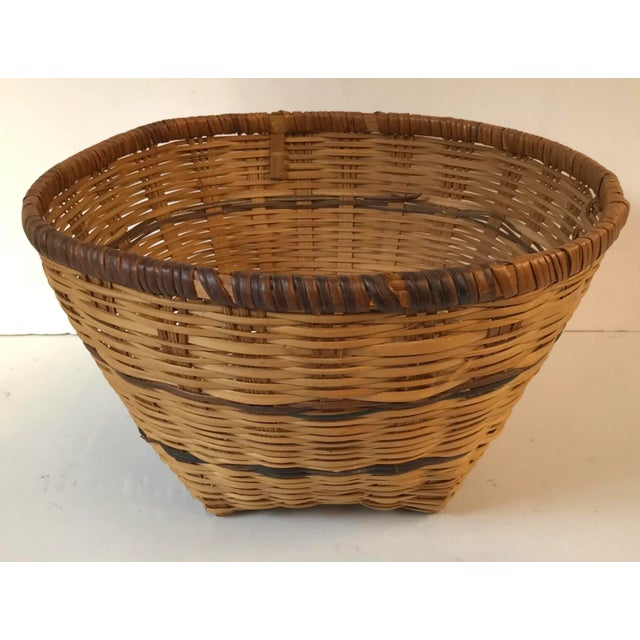 Vintage Woven Chinese Basket | Chairish