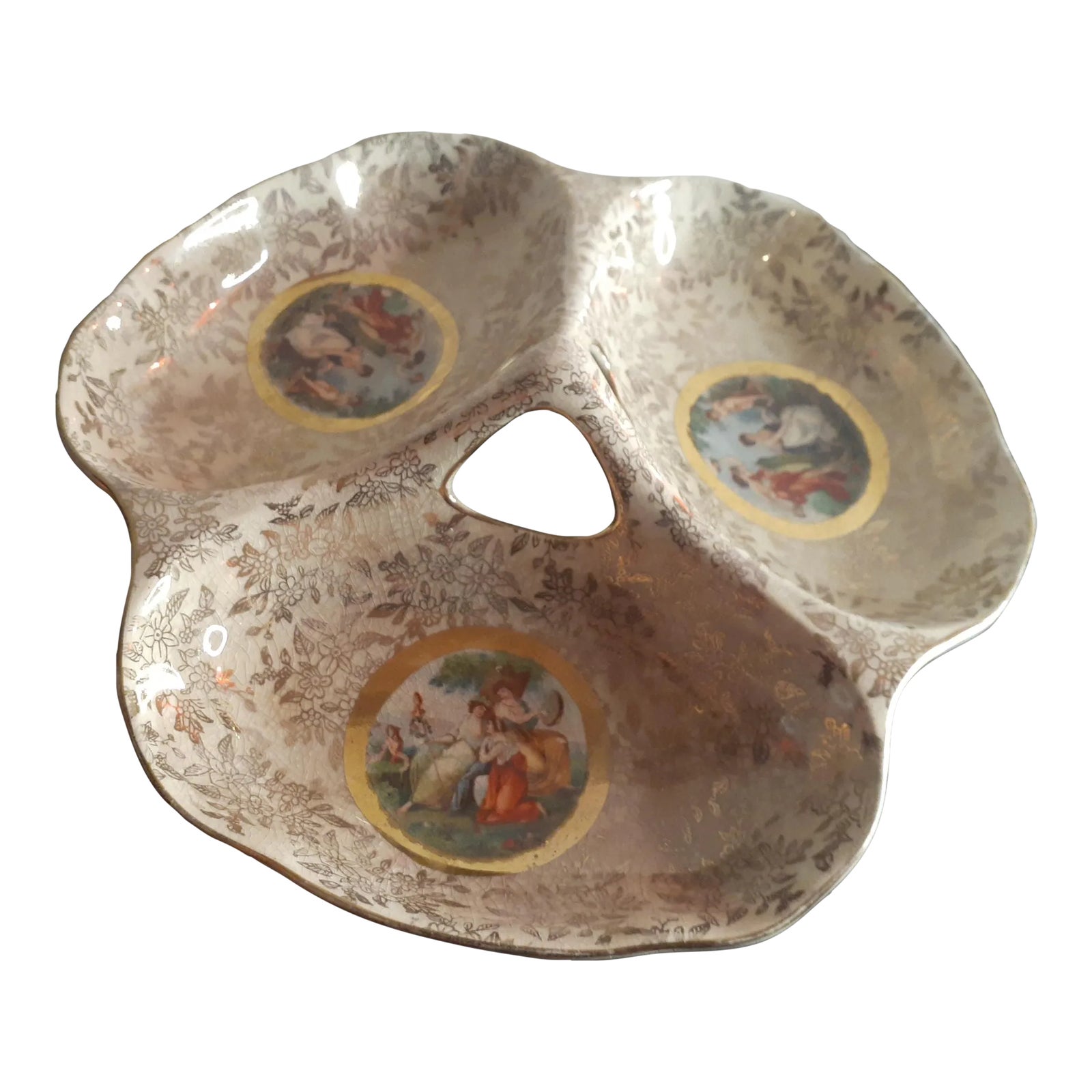 Antique Late 19th Century Empire England Shelton Ivory Divided Bowl ...